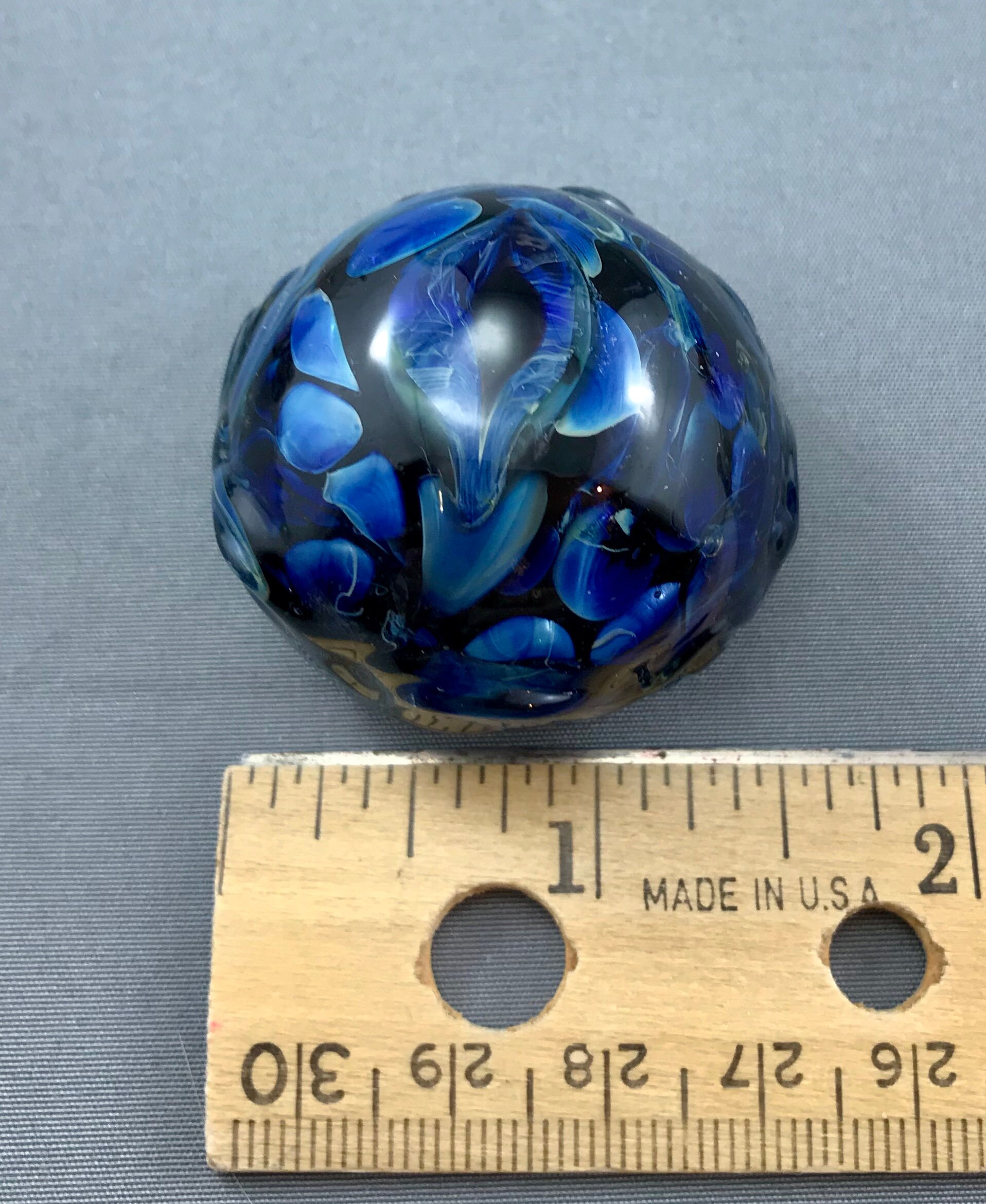 Dragon Scale Glass Paperweight Lampwork Paper Weight Blue - Etsy Canada