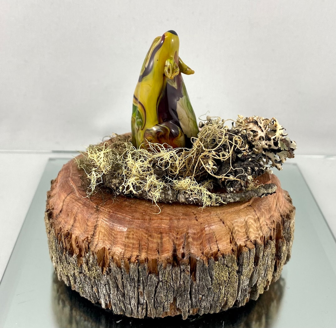 Howling at the Moon, Glass Wolf Figurine, Lampwork Glass, Halloween ...