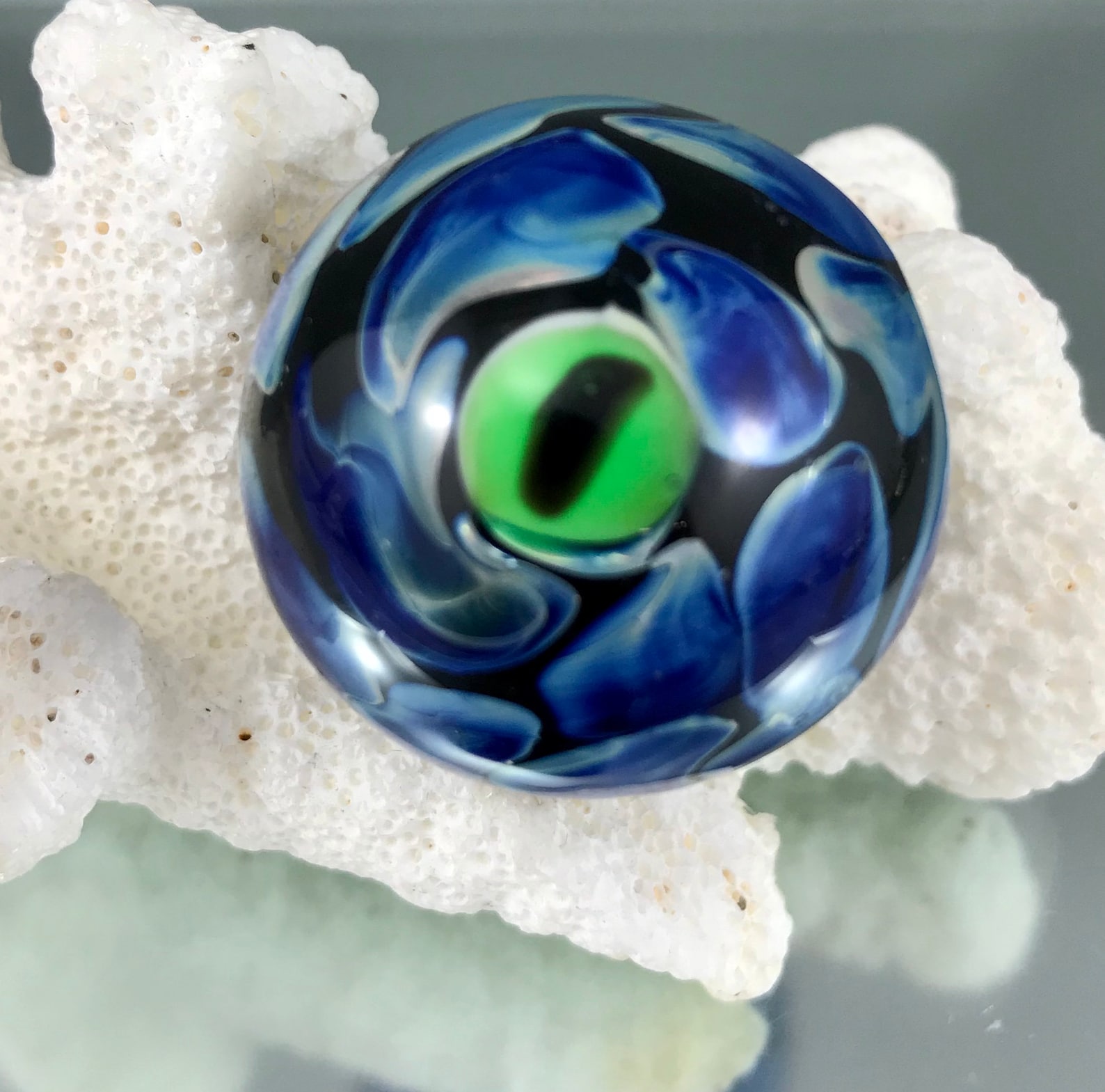 Dragon Eye Marble Lampwork Marble Green Eyed Monster Dragon - Etsy Canada