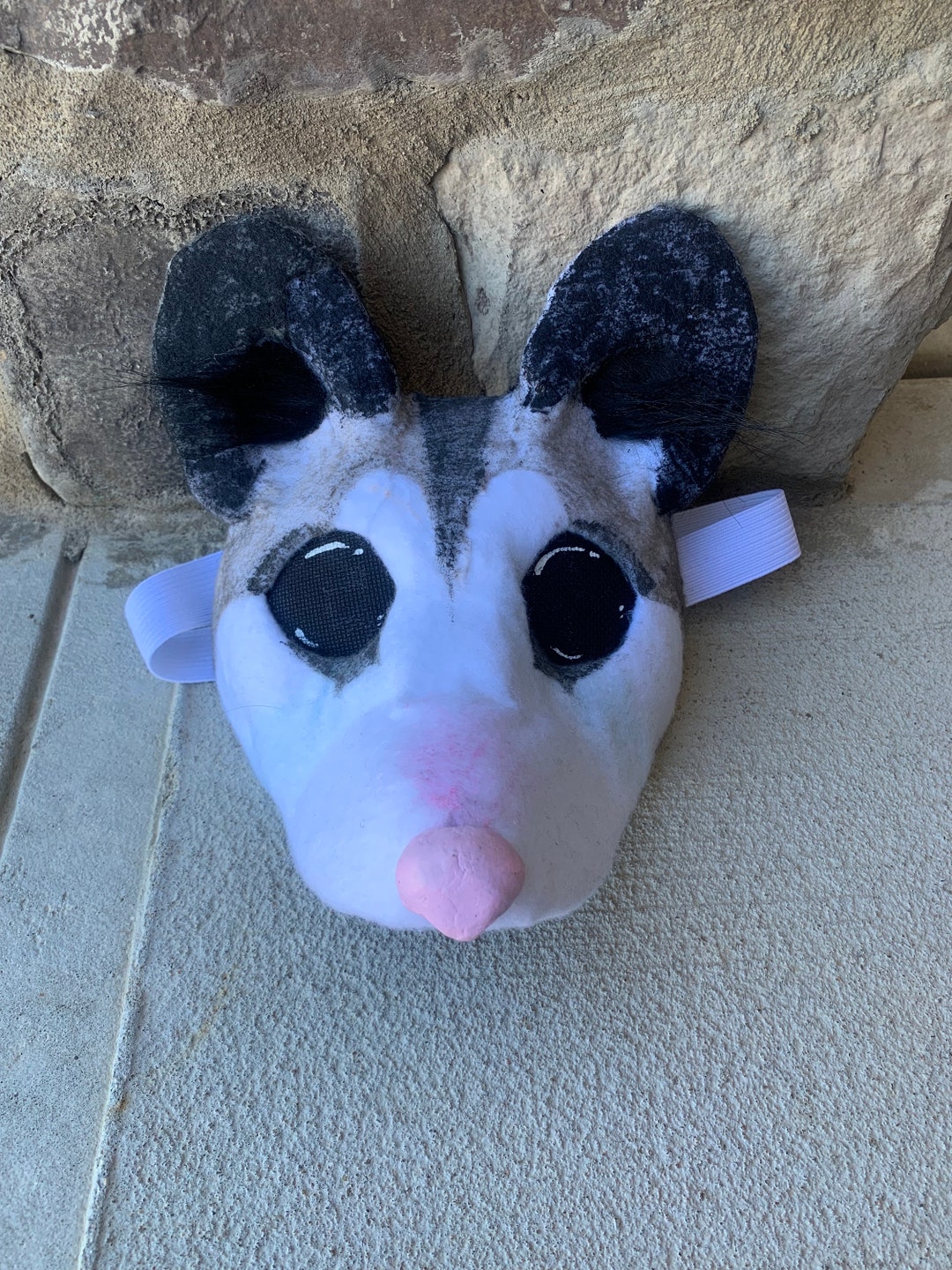 Therian Opossum Mask - Etsy