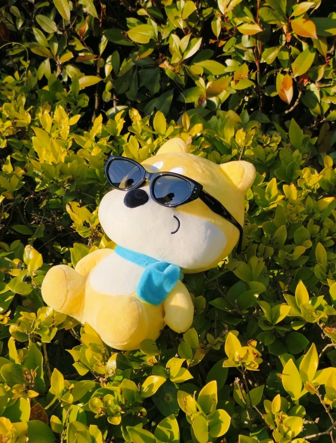 Adorable Shiba Inu Plush Toy – Soft and Cuddly Stuffed Animal With Blue ...