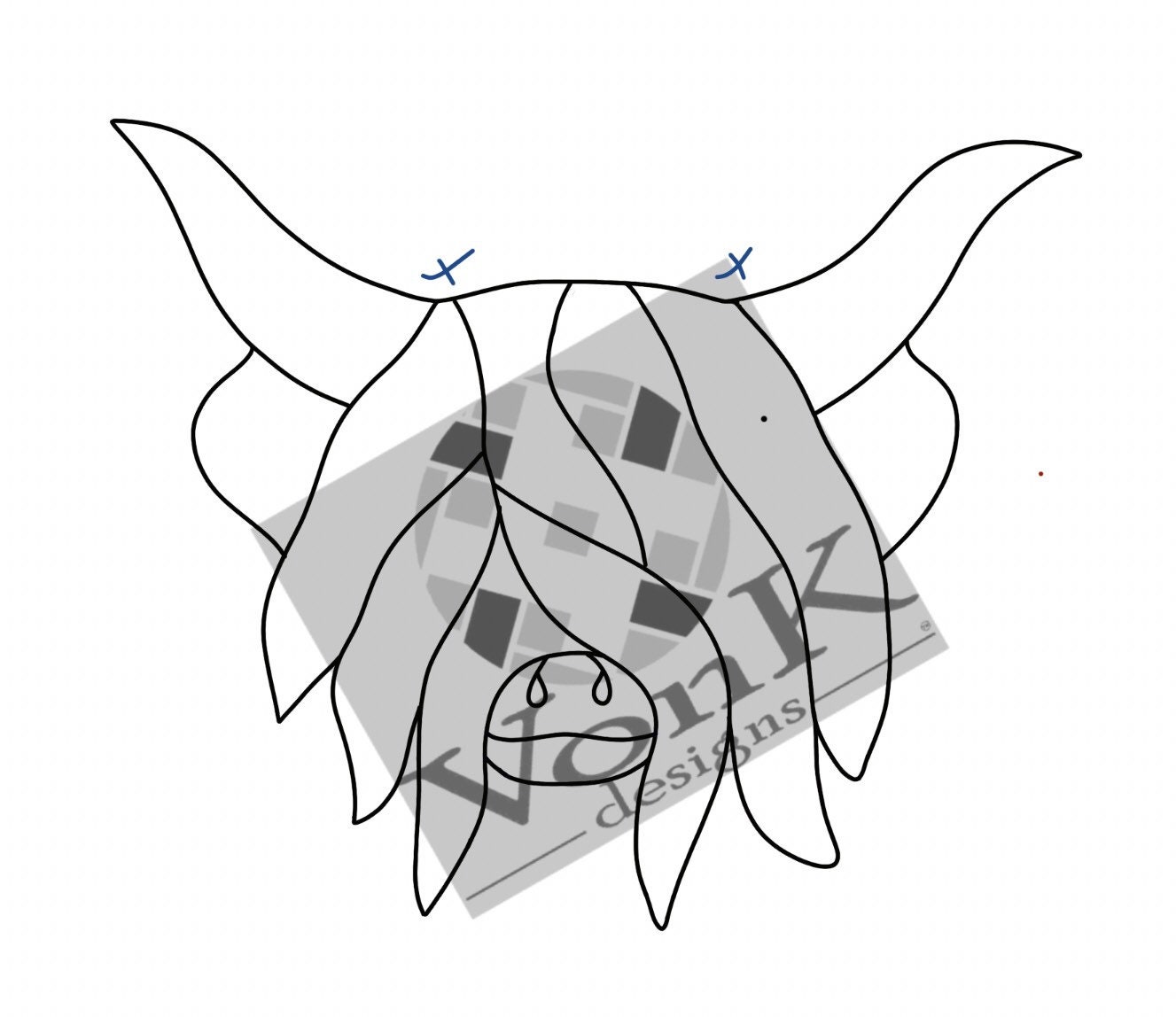 Highland Cow Stained Glass Pattern - Etsy