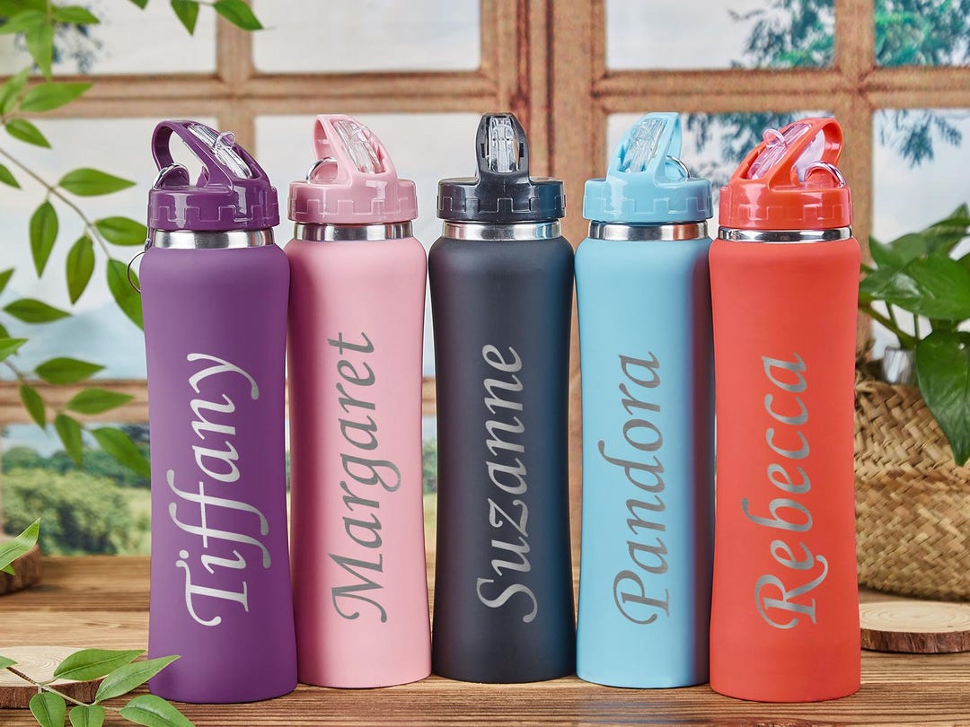 Engraved Water Bottles With Straw,personalized Insulated Water Bottle ...