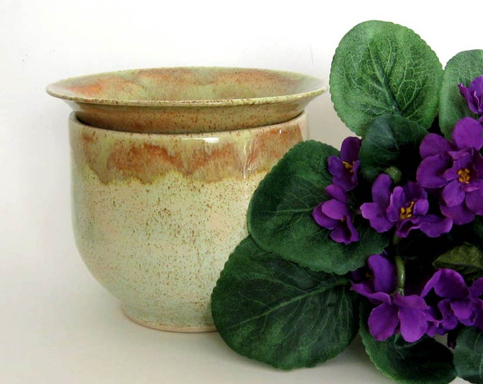 African Violet Pot 2 Pc Self Watering Planter Ready to Ship Handmade ...