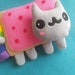 Nyan Cat Plush, Cookie Rainbow Cat, Handmade Cate - Etsy