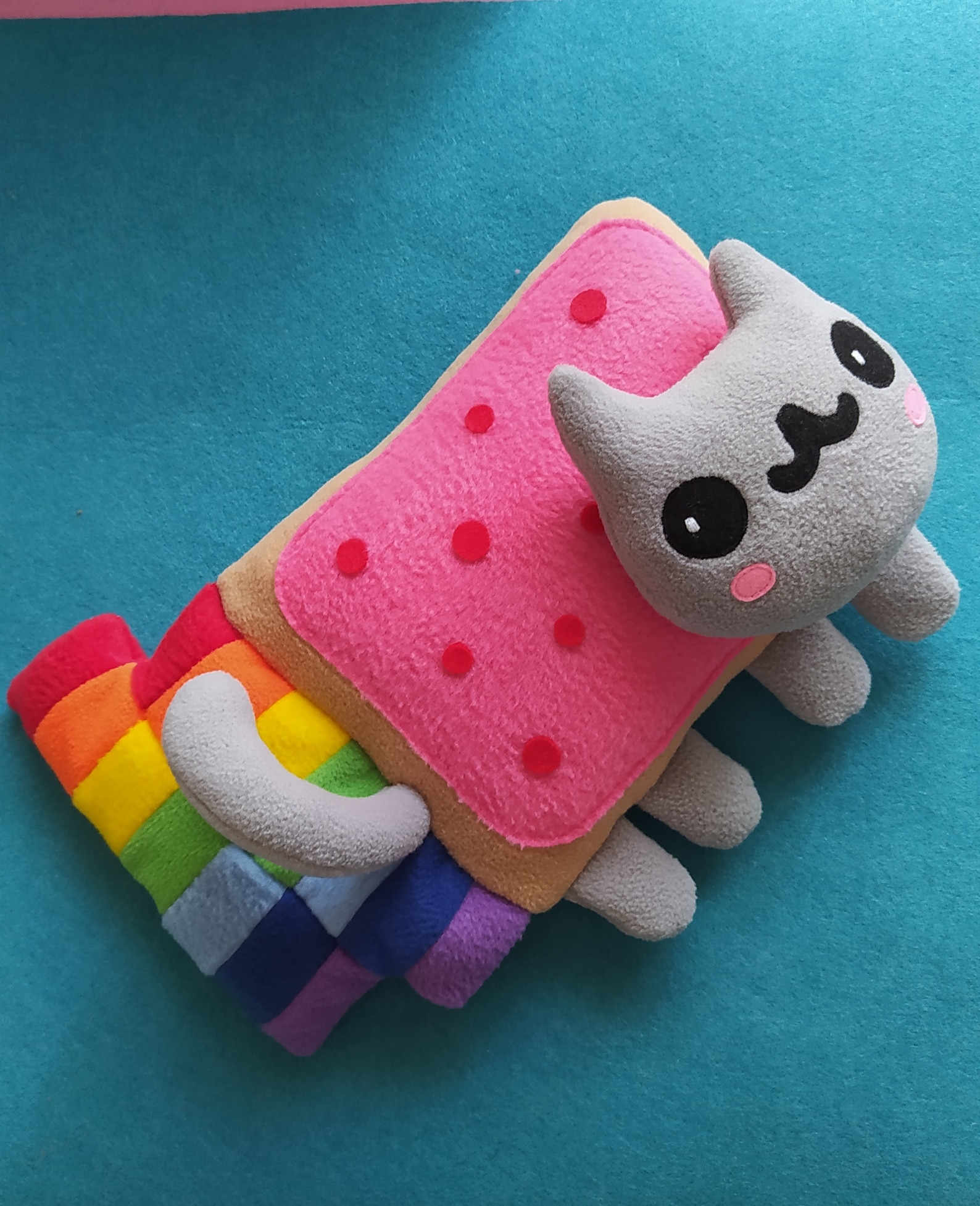 Nyan Cat Plush, Cookie Rainbow Cat, Handmade Cate - Etsy