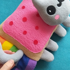 Nyan Cat Plush, Cookie Rainbow Cat, Handmade Cate - Etsy