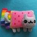 Nyan Cat Plush, Cookie Rainbow Cat, Handmade Cate - Etsy