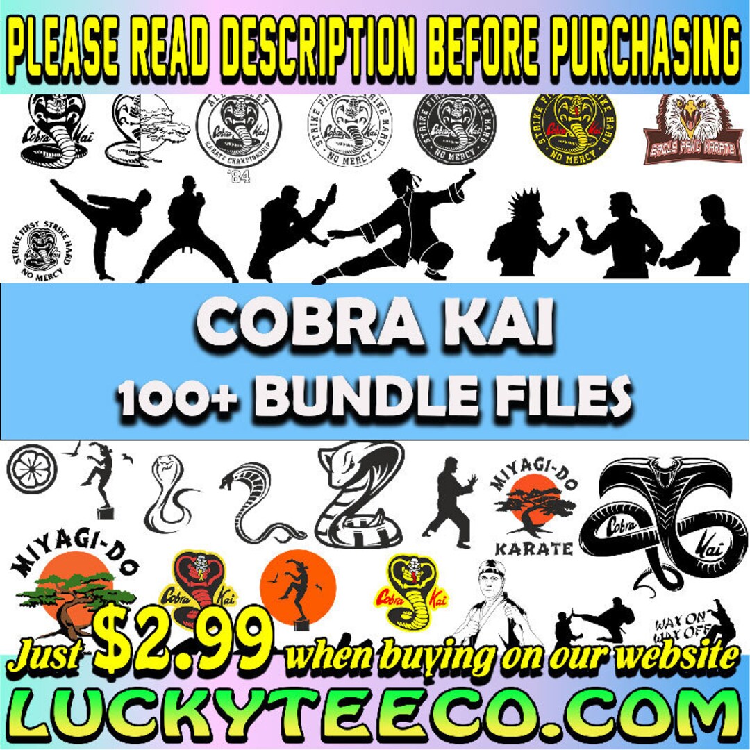 100 Cobra Kai Svg Bundle, Cobra Kai Png, Eagle Fang Svg, Karate Kid Svg ...