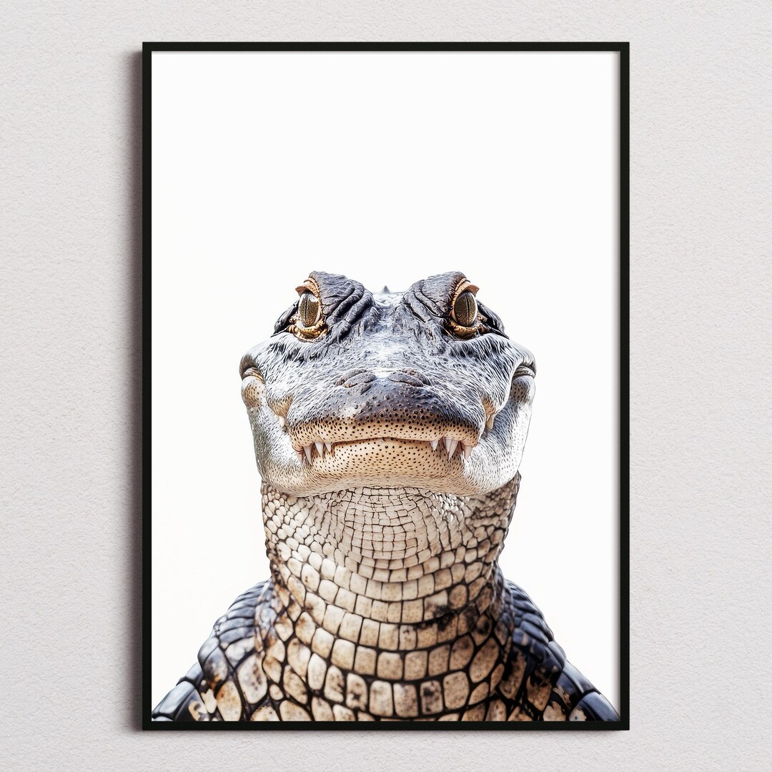 Alligator Print, Alligator Poster, Alligator Wall Art, Alligator Art ...