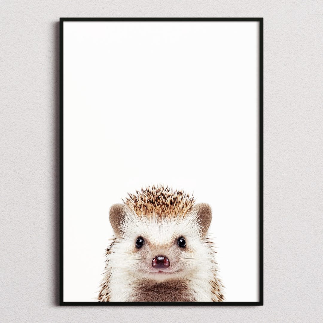 Hedgehog Print, Hedgehog Poster, Hedgehog Wall Art, Hedgehog Art Print ...