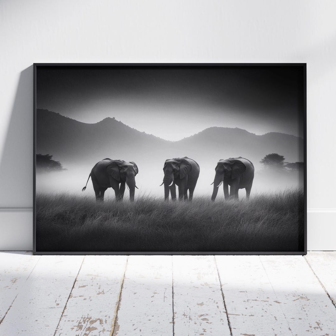 Beautiful Elephant Print, Elephant Prints, Elephant Poster, Elephant ...