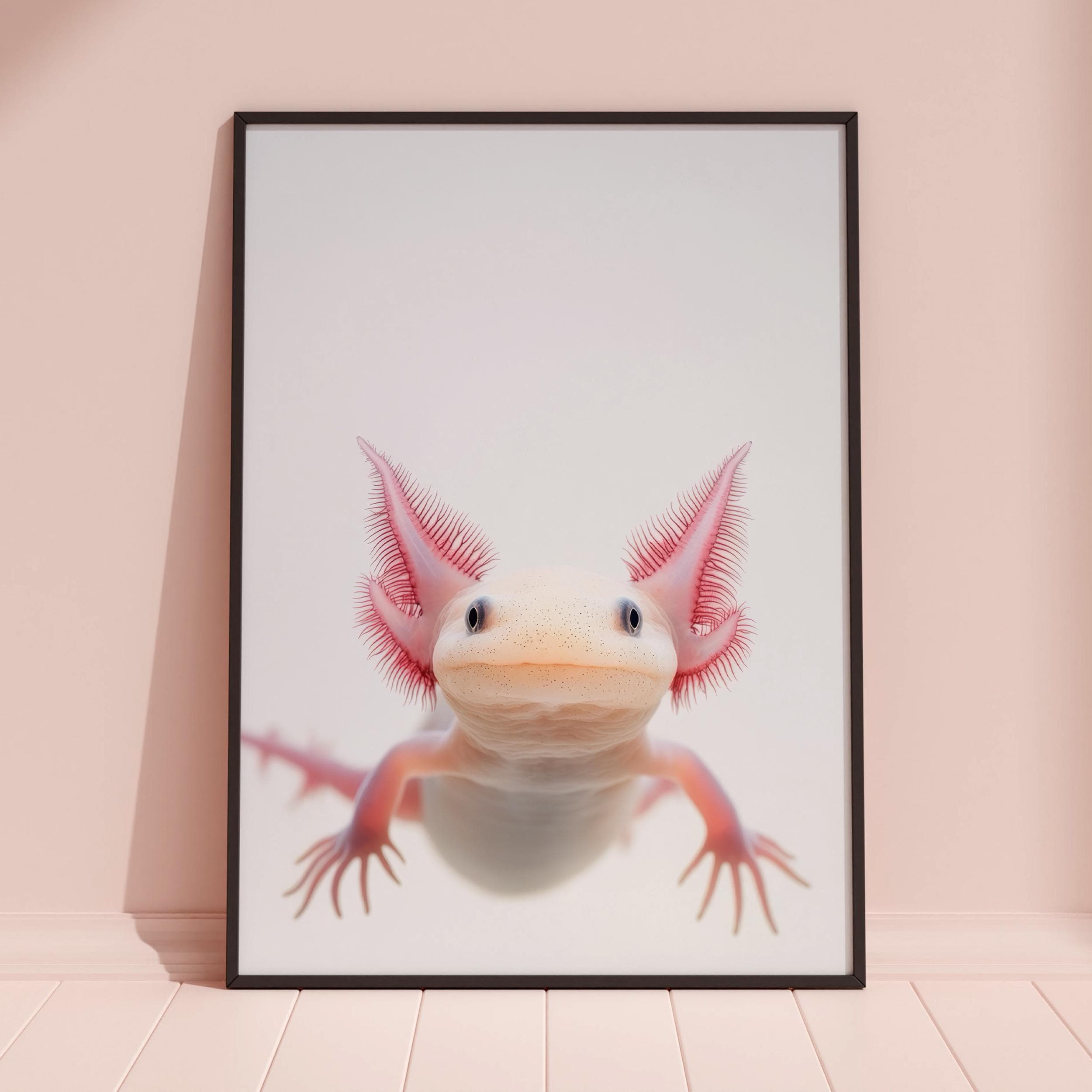 Axolotl Print, Axolotl Poster, Axolotl Wall Art, Axolotl Art Print ...
