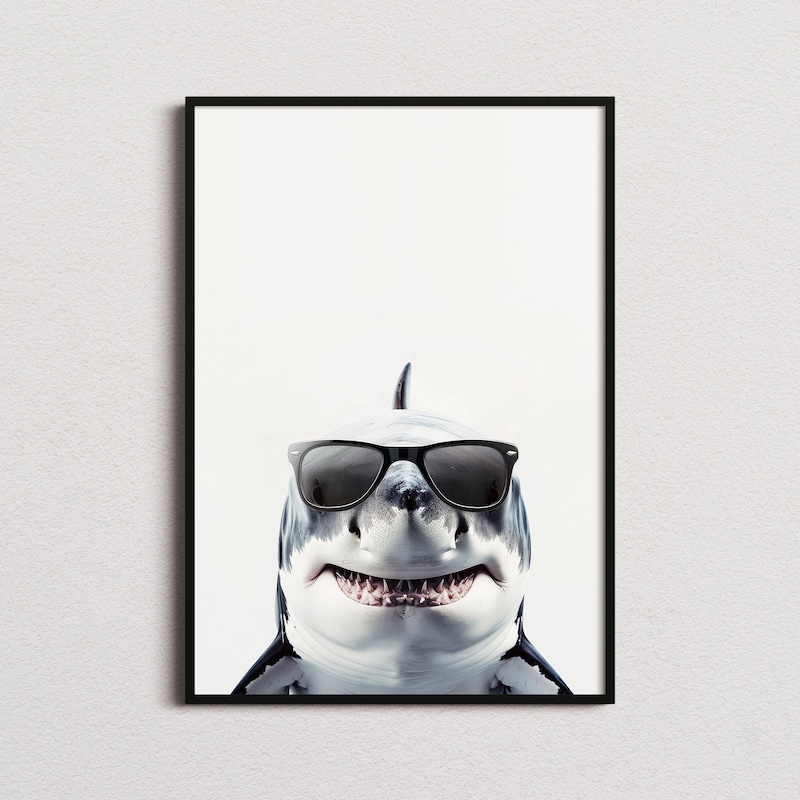 Great White Shark Posters - Etsy
