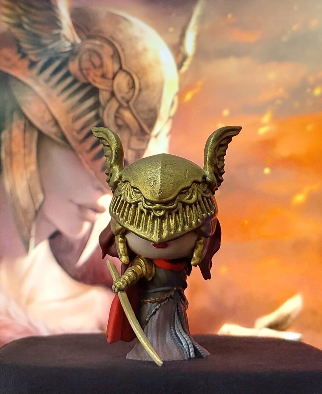 Malenia From ELDEN RING Chibi Style Figurine 12K Resolution Resin ...