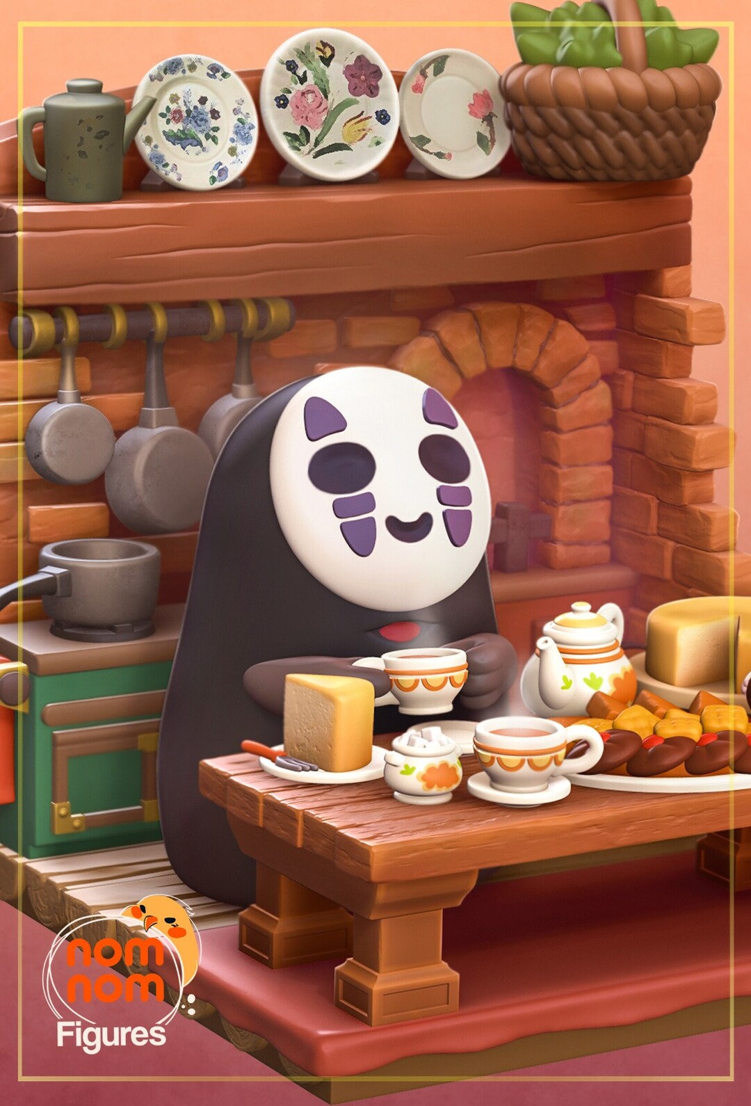 Chibi No Face | Spirited Away Anime Painted Unpainted 12K Resolution ...