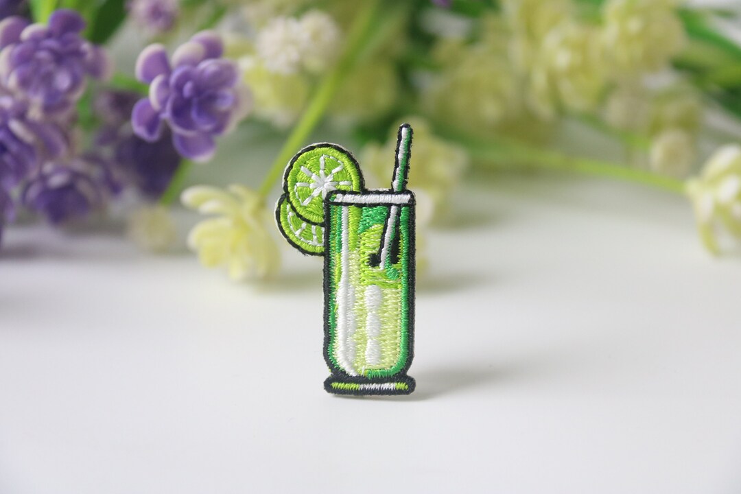 Lemon Juice Patch, Drink, Fruit, Iron on Patch, Embroidered Patch ...