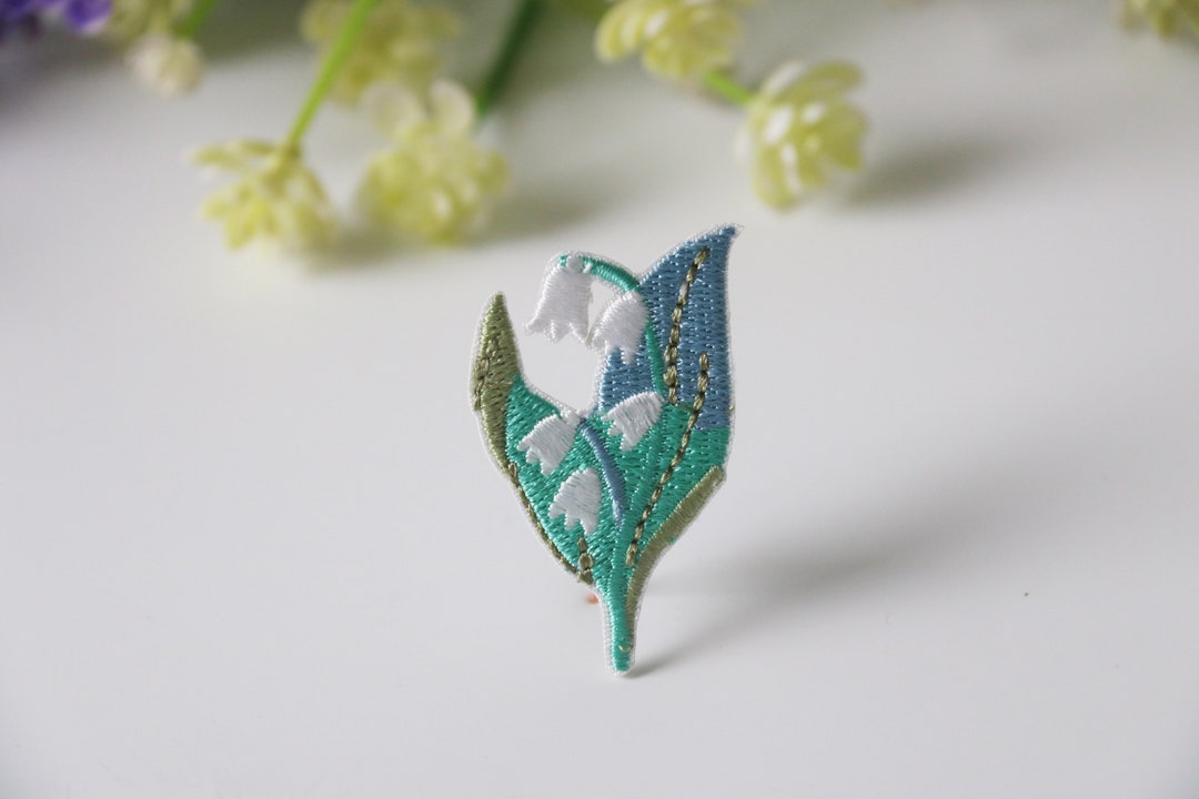 Lily of the Valley Patch, Flower, Iron on Patch, Embroidered Patch ...