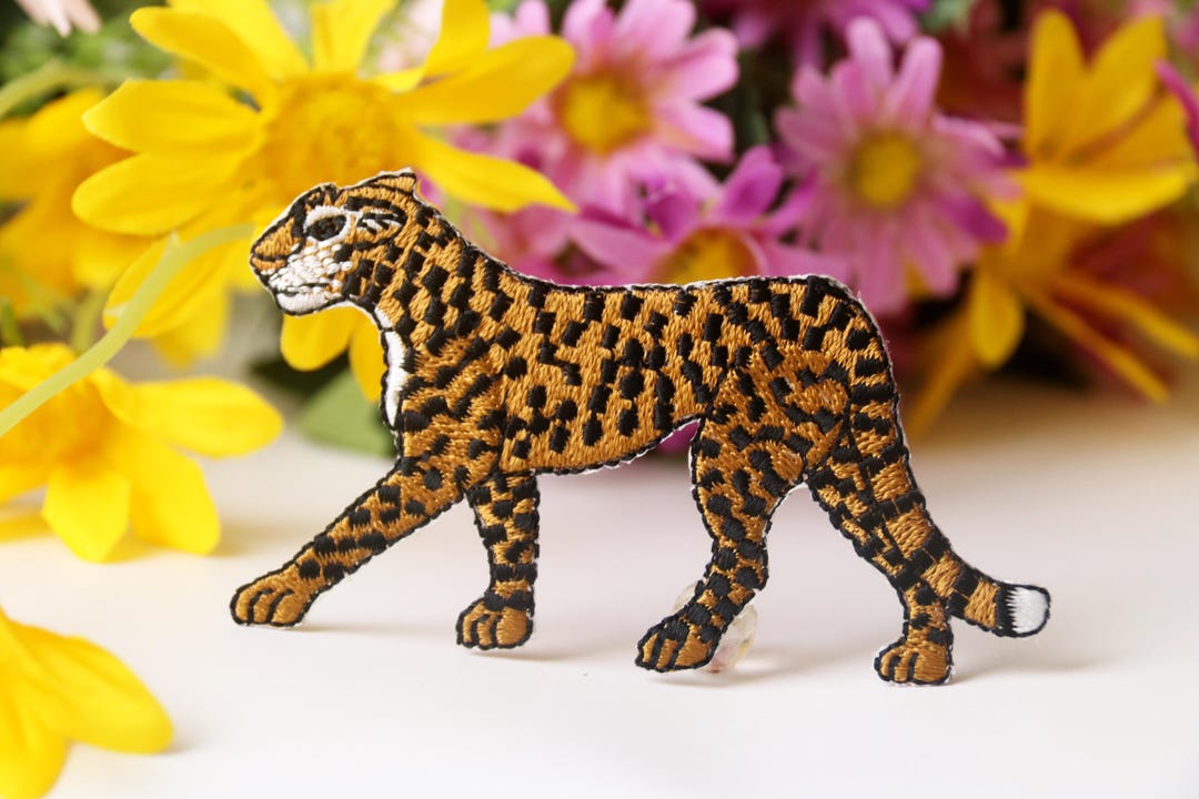 Leopard Patch, Cheetah Patch, Iron on Patch, Embroidered Patch, Funny ...