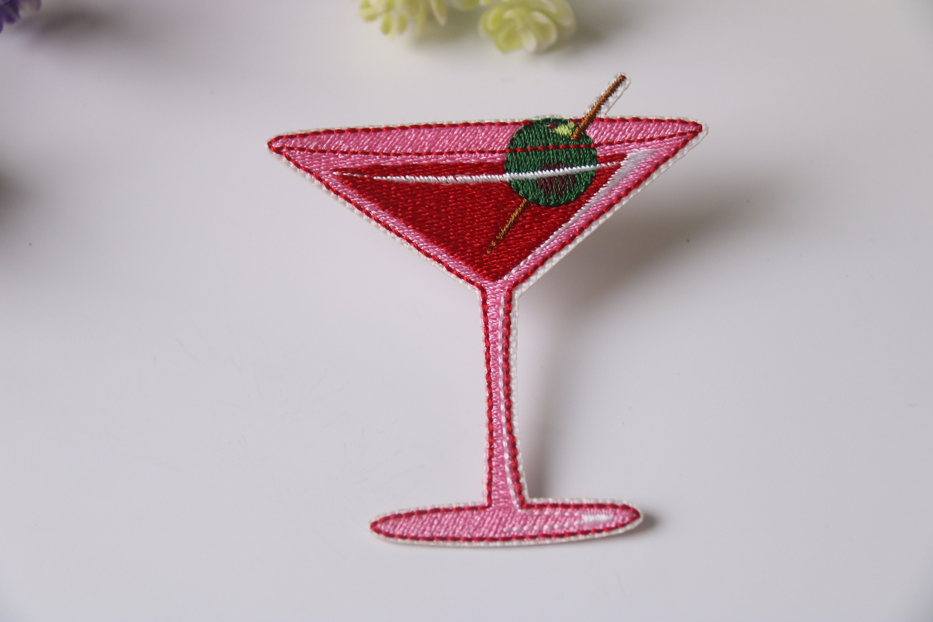 Cocktail Patch, Martini Patch, Iron on Patch, Embroidered Patch, Funny ...