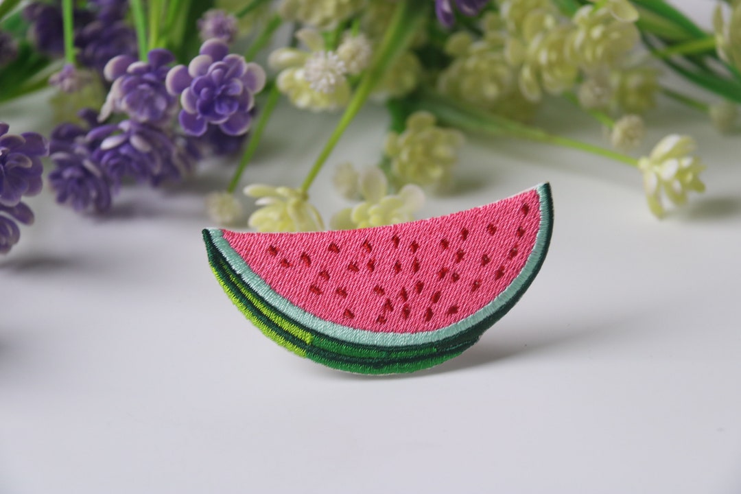Watermelon Patch, Fruit Patch, Iron on Patch, Embroidered Patch, Funny ...