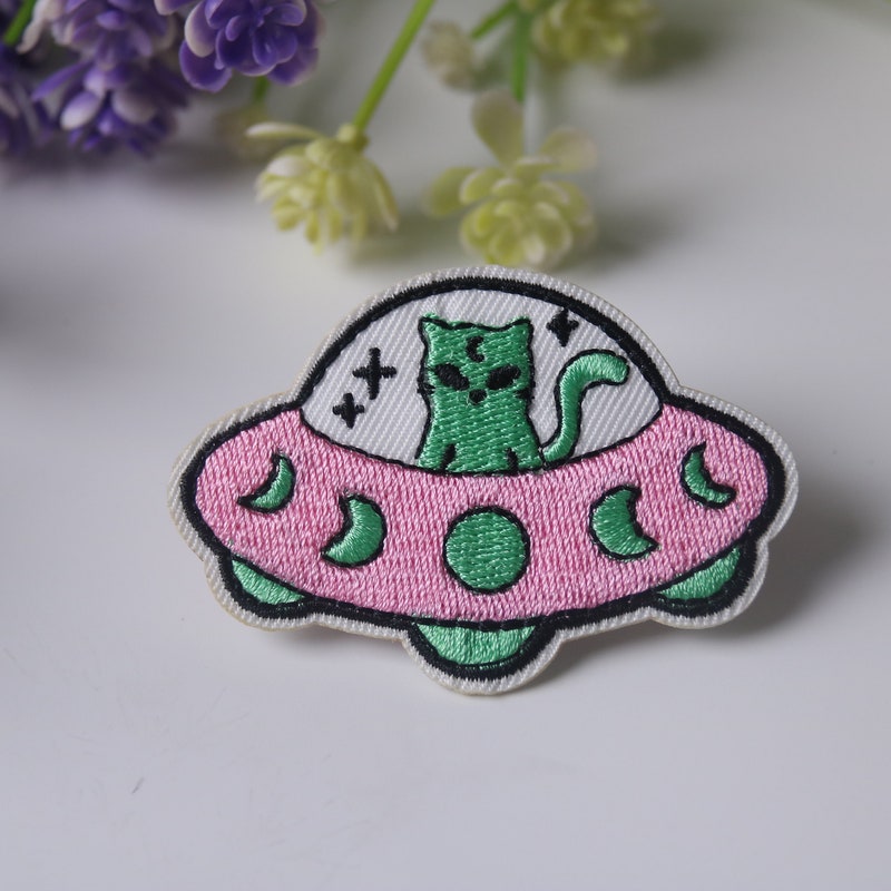 Funny Embroidered Hat Ufo - Etsy