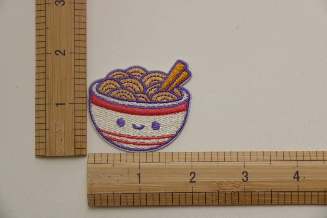 Noodles Patch, Ramen Patch, Iron on Patch, Embroidered Patch, Funny ...