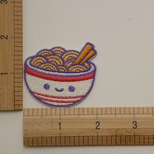 Noodles Patch, Ramen Patch, Iron on Patch, Embroidered Patch, Funny Patch, Cool Patch, for Vest ...