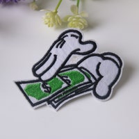 Burning Money Iron-on Patch Burning 100 Patches, Iron-on Patches, Money ...