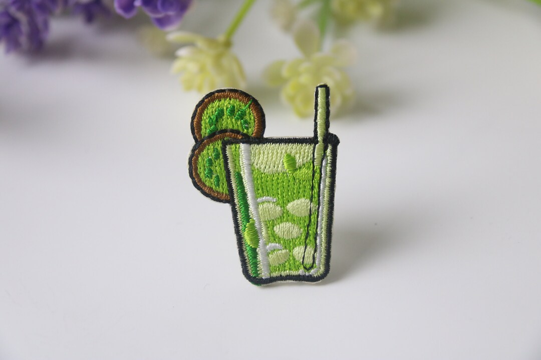 Kiwi Juice Patch, Drink Patch, Iron on Patch, Embroidered Patch, Funny ...