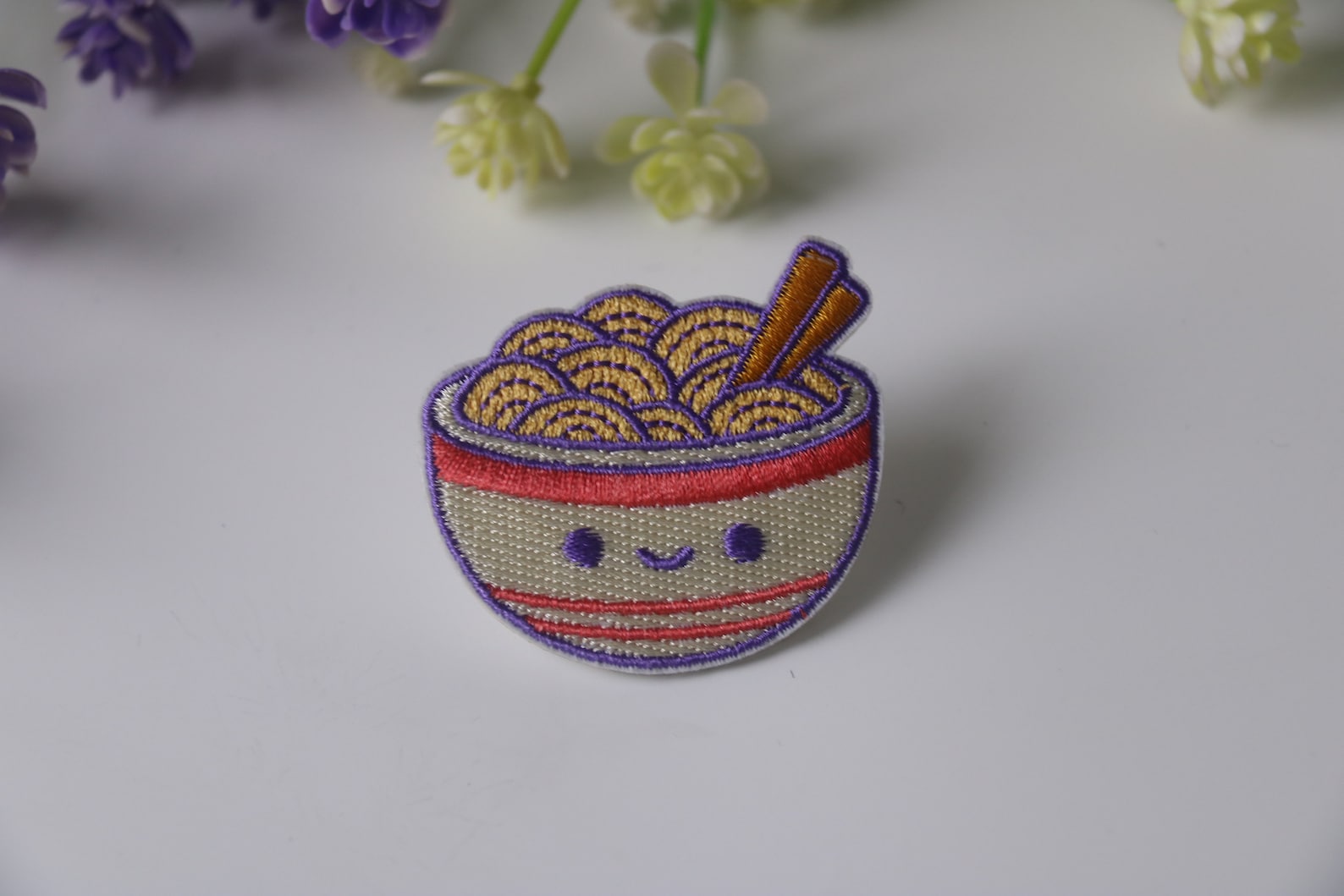 Noodles Patch, Ramen Patch, Iron on Patch, Embroidered Patch, Funny ...