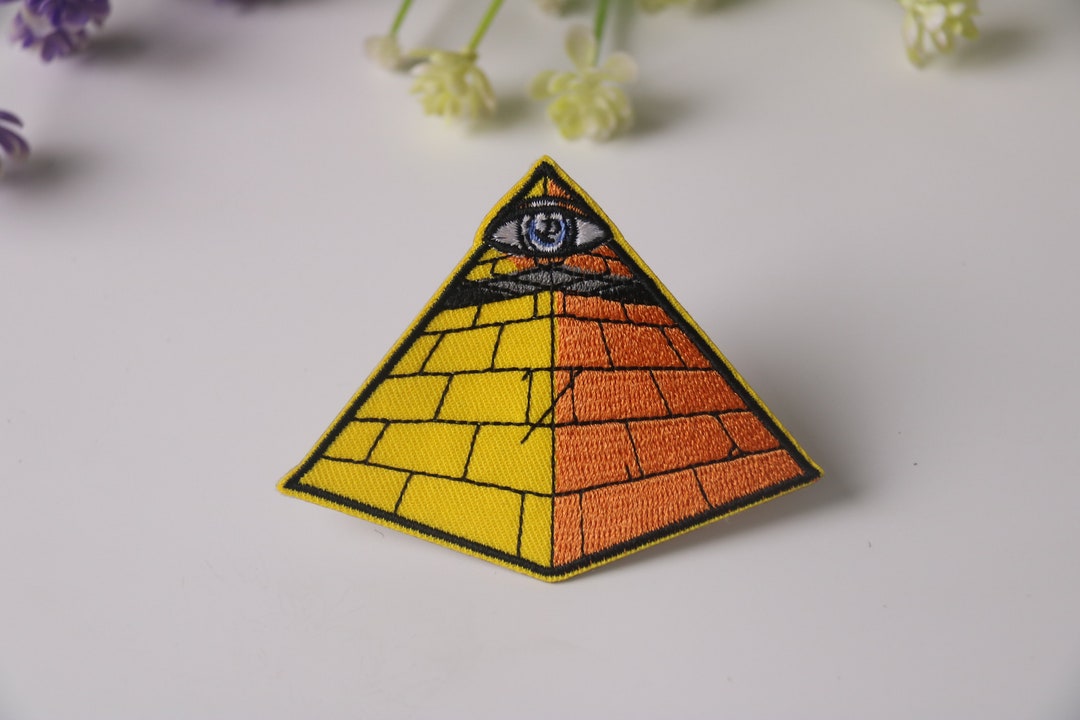 Pyramid Patch, All-seeing Eye Patch, Iron on Patch, Embroidered Patch ...
