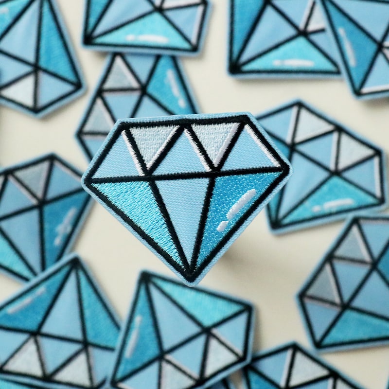 Blue Diamonds Patch - Etsy