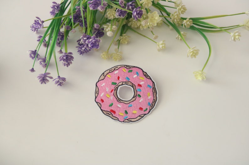 Donut Patch, Dessert Patch, Iron on Patch, Embroidered Patch, Funny ...