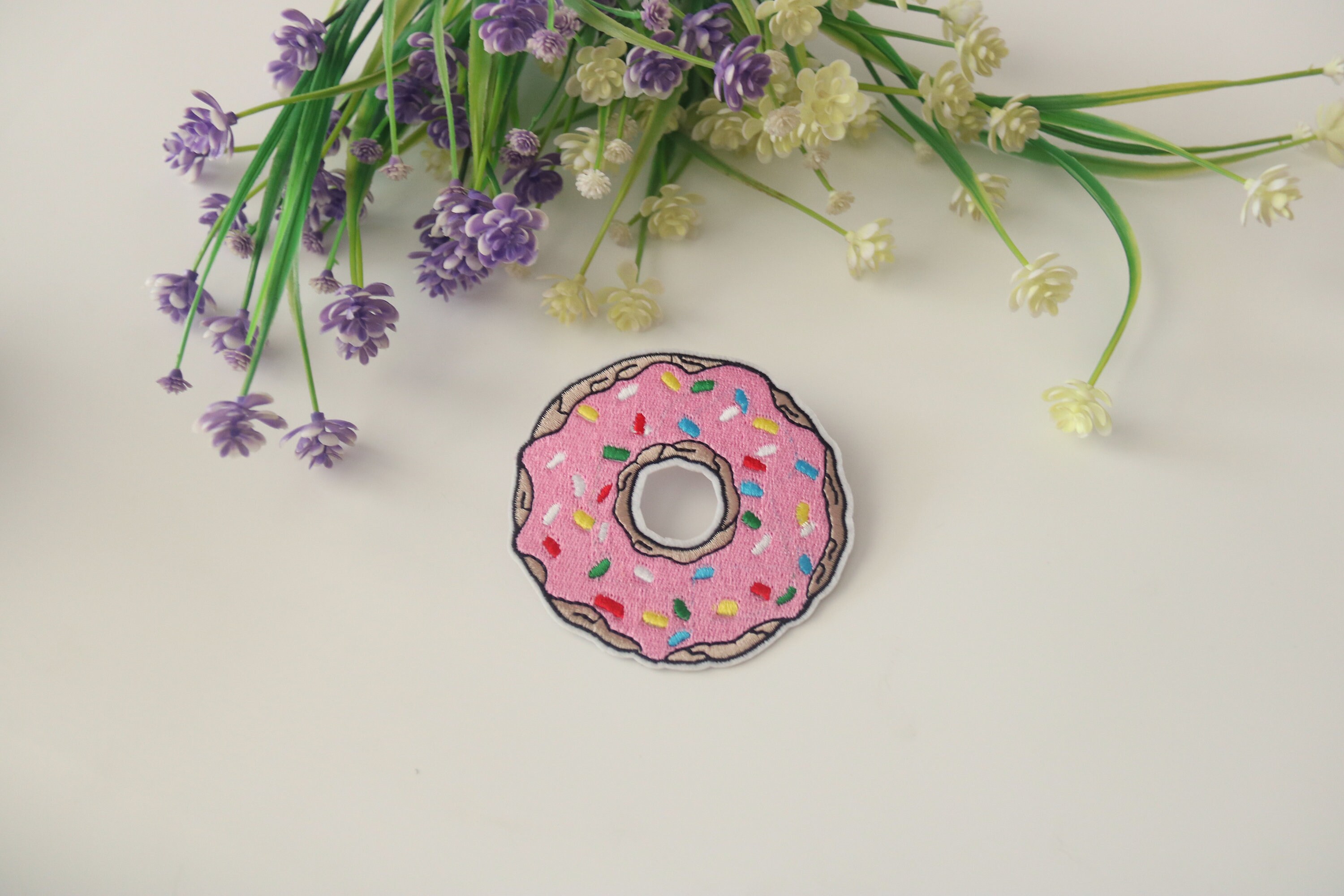 Donut Patch, Dessert Patch, Iron on Patch, Embroidered Patch, Funny ...