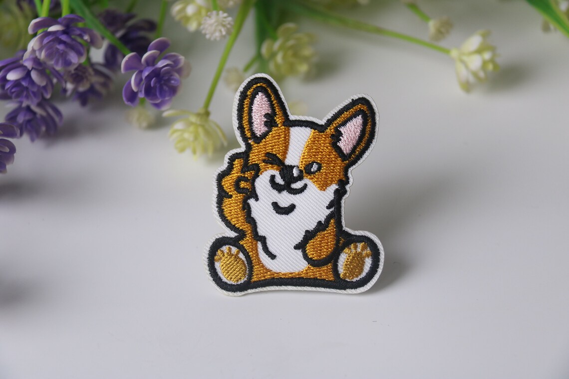 Yeah Patch, Corgi Patch, Iron on Patch, Embroidered Patch, Funny Patch ...