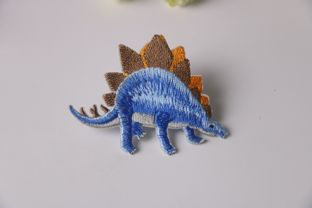 Stegosaurus Patch, Dinosaur Patch, Iron on Patch, Embroidered Patch, Funny Patch, Cool Patch ...