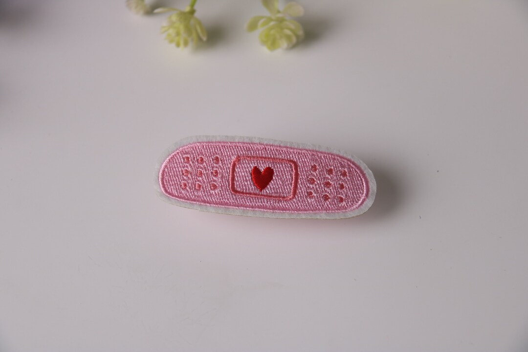Pink Band-aid Patch, Bandage Patch, Iron on Patch, Embroidered Patch ...