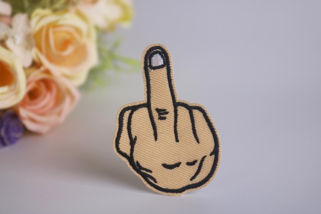 Middle Finger Patch, Fuck off Patch, Iron on Patch, Embroidered Patch, Funny Patch, Cool Patch ...