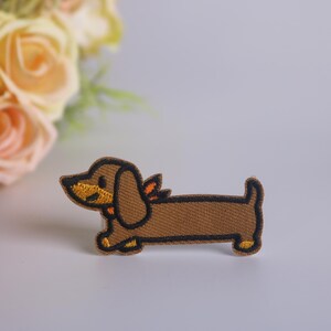 Cute Dachshund Patch, Dog Patch, Puppy Patch, Iron on Patch ...