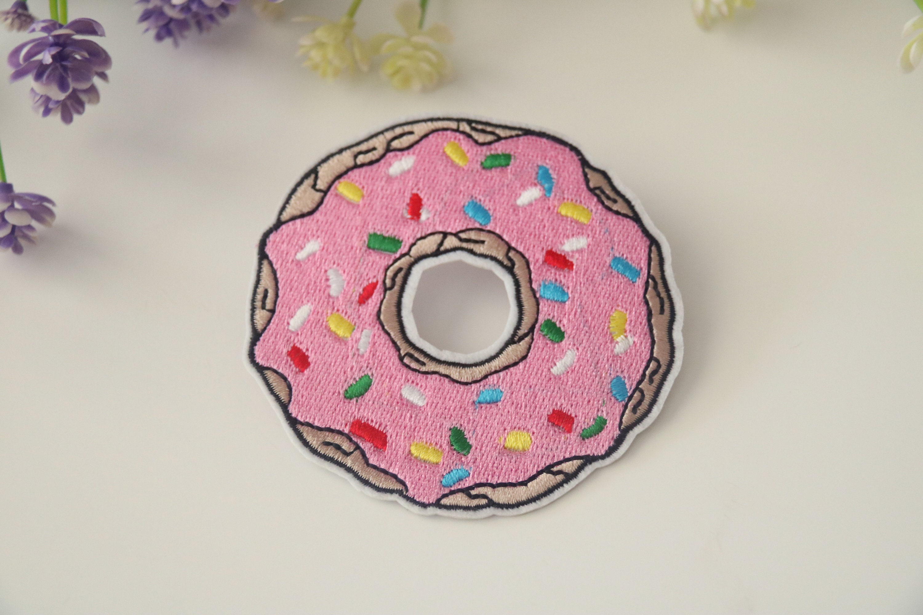 Donut Patch, Dessert Patch, Iron on Patch, Embroidered Patch, Funny ...