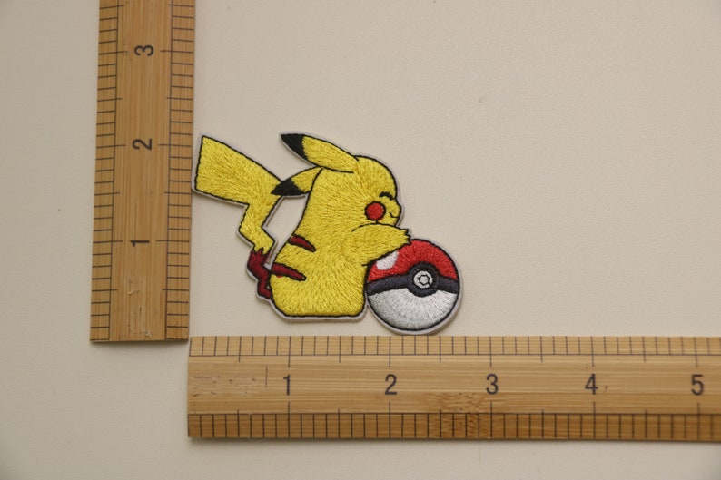 Pikachu Patch, Pokemon Patch, Iron on Patch, Embroidered Patch, Funny Patch, Cool Patch, for ...