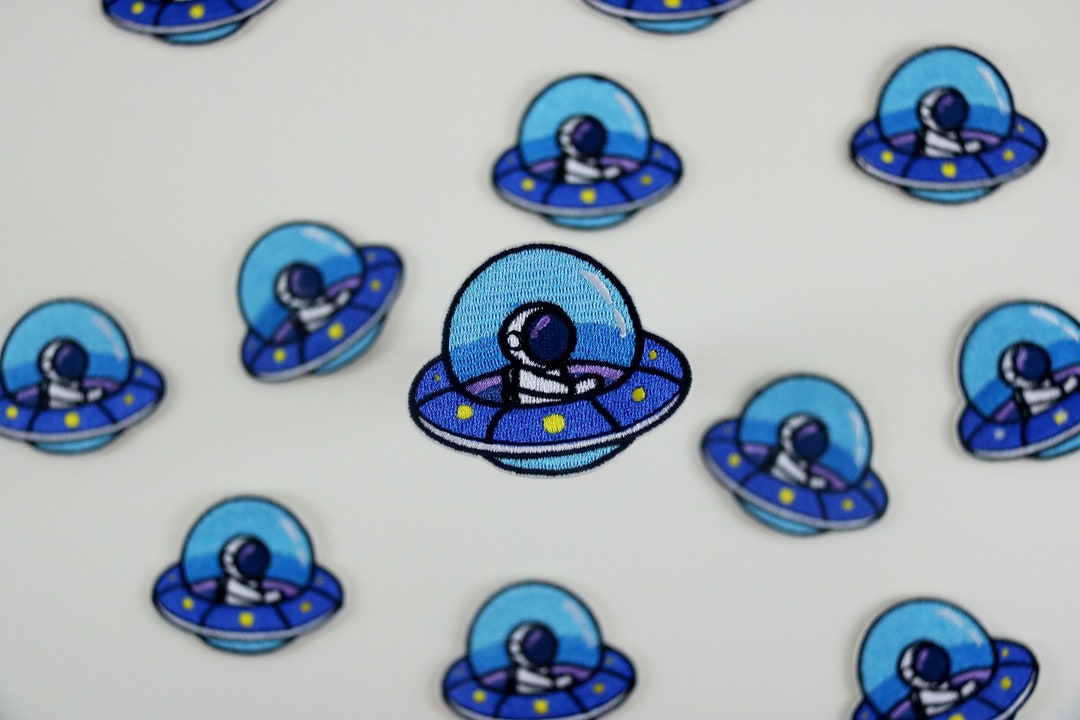 UFO Patch, Astronaut Patch, Spaceman, Iron on Patch, Embroidered Patch ...