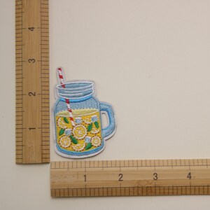 Lemon Drink Patch, Lemon Juice Patch, Iron on Patch, Embroidered Patch ...