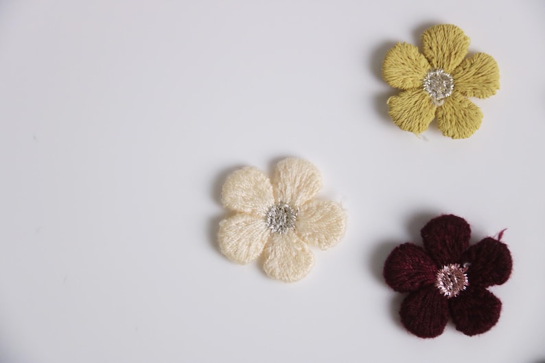 Mini Cute Tiny Flowers Fabric Patches, Set of 11 Patches, Flower Patch ...
