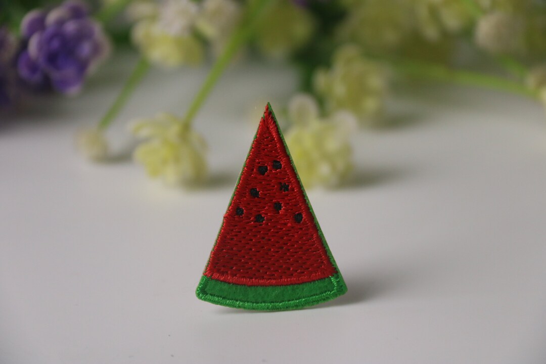 A Slice of Watermelon Patch, Fruit Patch, Iron on Patch, Embroidered ...