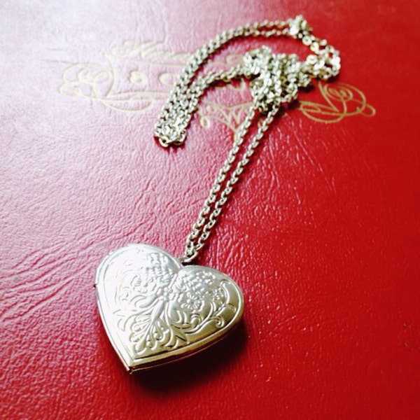 Long Locket Necklace - Etsy