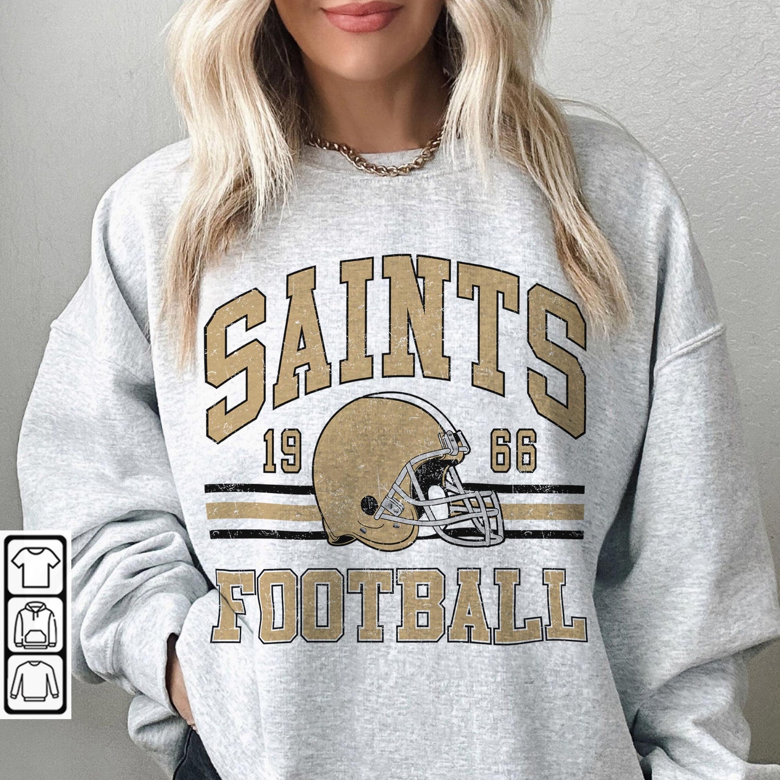 Saints Football Sweatshirt, Shirt Retro Style 90s Vintage Unisex ...
