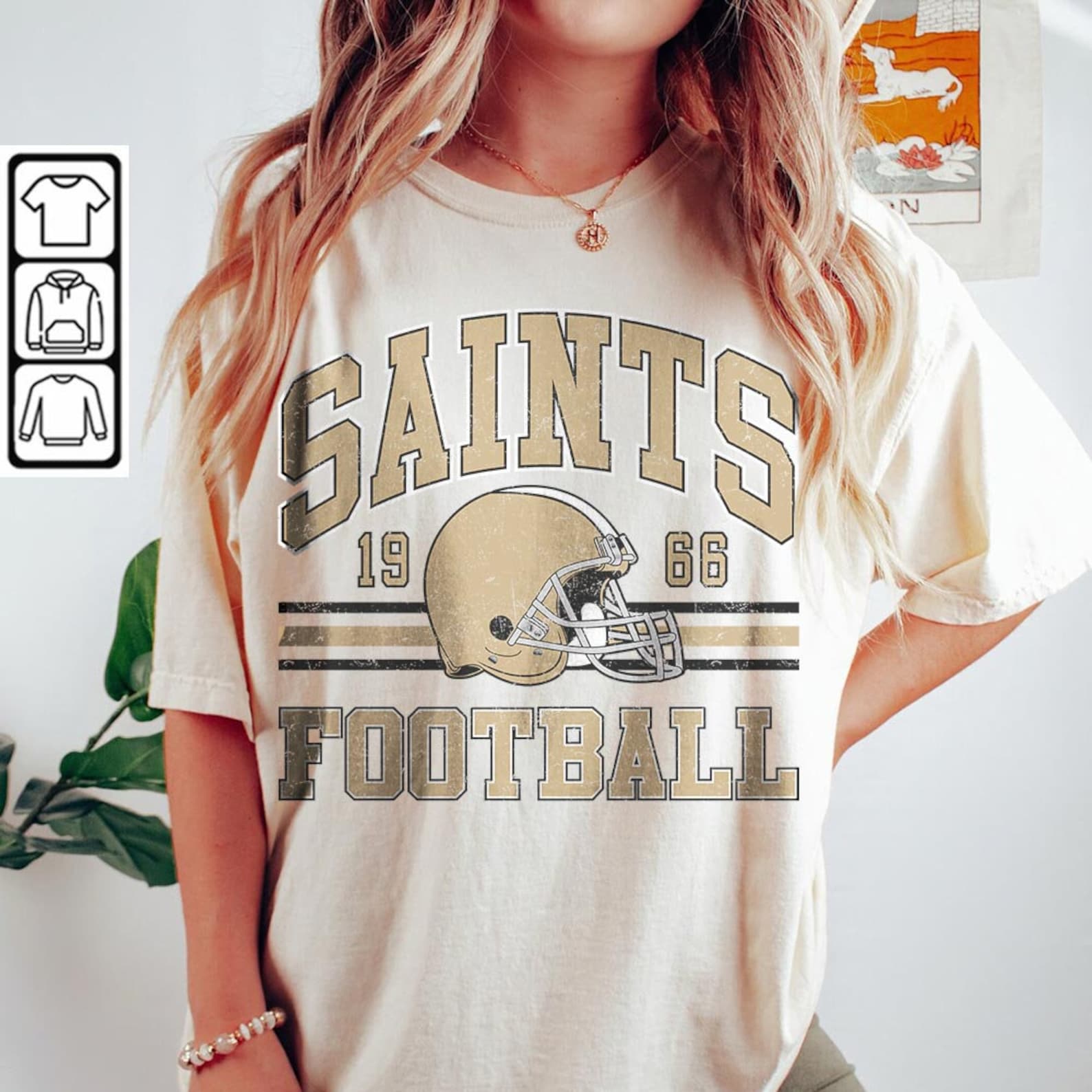 Saints Football Sweatshirt, Shirt Retro Style 90s Vintage Unisex ...