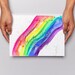 Watercolor rainbow Printable Poster, Handdrawn, Handwritten PDF, PNG ...